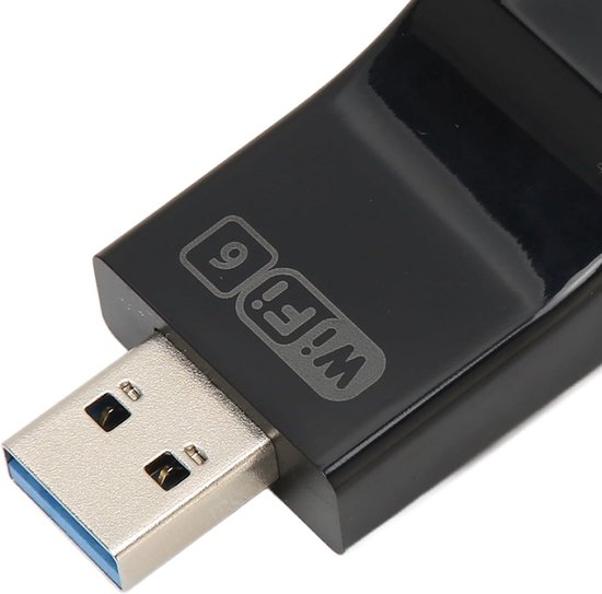 WiFi 6 Adapter voor Desktop PC Laptop - Dual Band USB WiFi 6 Adapter ...
