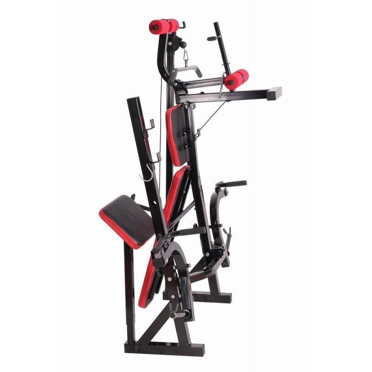 SportPlus SP-WB-005-B - Multifunctionele halterbank met preacher curl ...