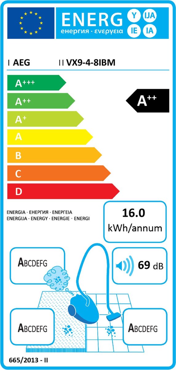 AEG VX9-4-8IBM - Stofzuiger met zak | bol