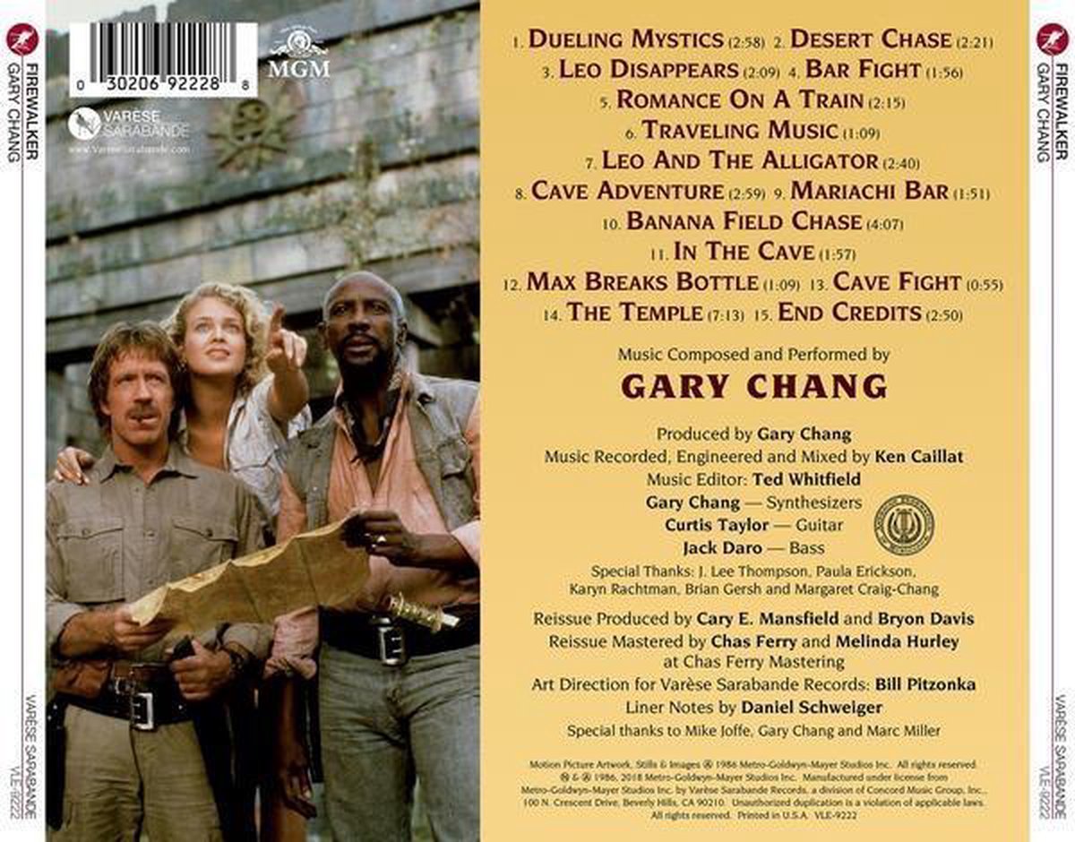 Firewalker [Original Motion Picture Soundtrack], Gary Chang | CD (album ...