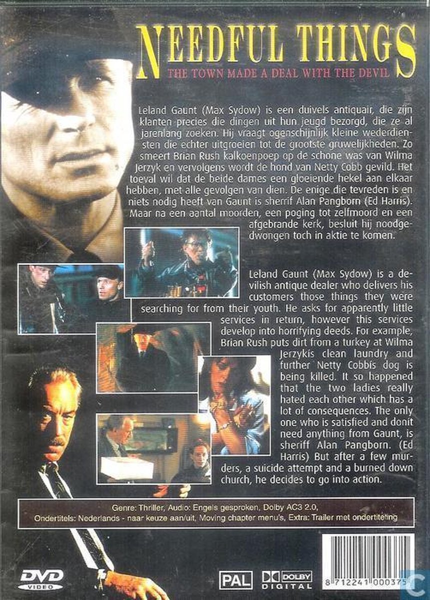 Needful Things (Dvd), Ed Harris | Dvd's | bol.com