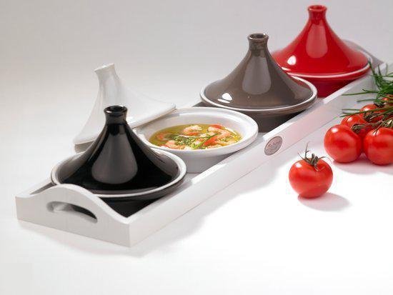 Mini Tagines 4 stuks op tray | bol.com