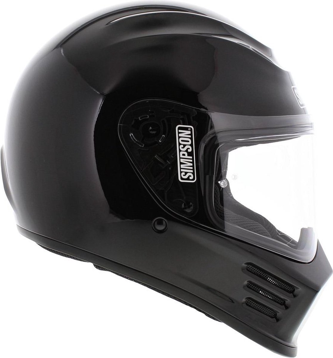 Simpson Speed Integraalhelm motorhelm glans zwart M | bol.com