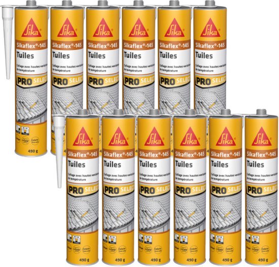 Set van 12 SIKA flexibele tegellijmen Sikaflex 145 - 490g | bol.com