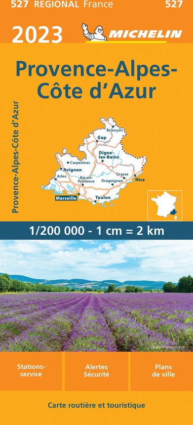 Regionale kaarten Michelin - Michelin Wegenkaart 527 Provence - Cote-d ...