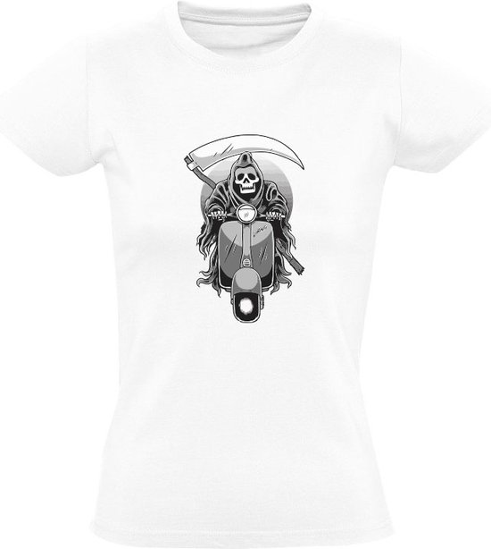 Halloween Dames T-shirt | oktober | skelet | eng | akelig | bol