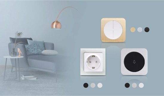 Telefoon Stopcontact - Wandcontactdoos - Inbouw - Rond - Kunststof - 1 ...