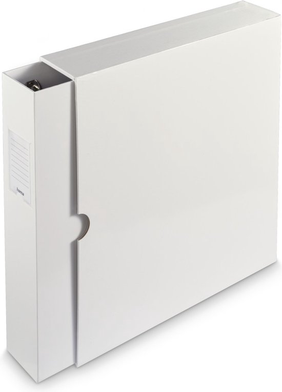 Hama Ordner met 4-D-ring-mechaniek, 70 mm rugbreedte, met cassette, wit ...