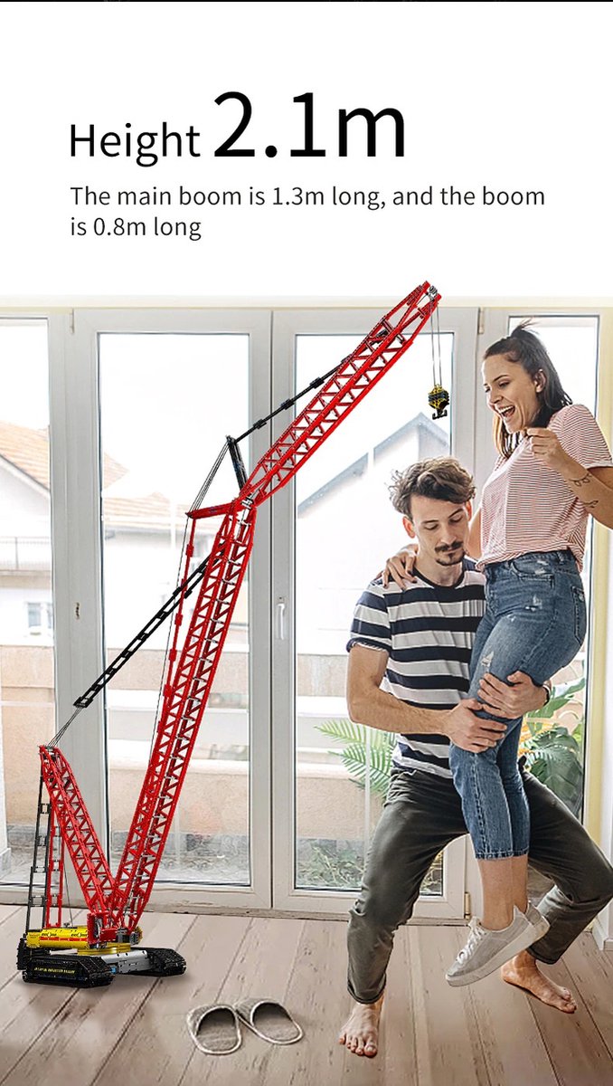 Mould King 17015 LR 13000 Hijskraan | Bouwmachine | Technisch | Technic ...