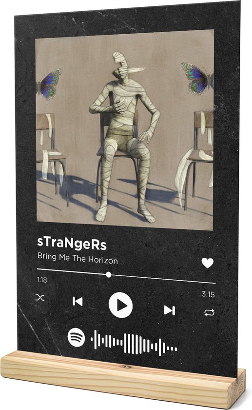 Songr Spotify Muziek Bordje - sTraNgeRs - Bring Me The Horizon - 20x30 ...
