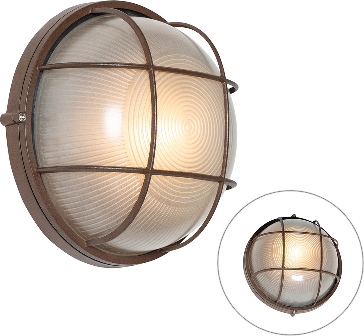 QAZQA hanneke - Industriele Wandlamp voor buiten - 1 lichts - D 10.6 cm ...