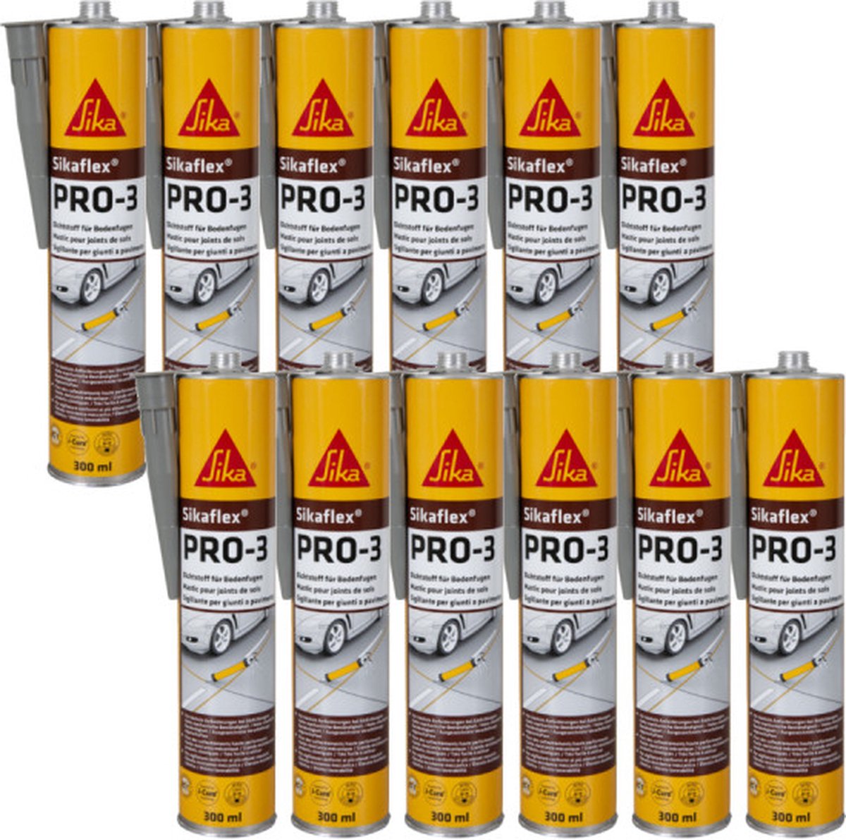 Set van 12 SIKA Sikaflex PRO 3 zelfnivellerende afdichtkitten ...