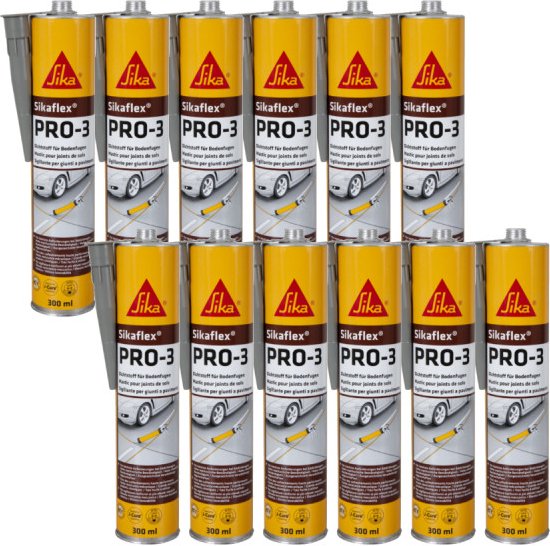 Set van 12 SIKA Sikaflex PRO 3 zelfnivellerende afdichtkitten ...