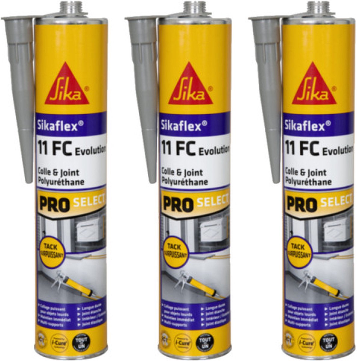 Set van 3 SIKA Sikaflex 11 FC Evolution mastieklijmen - Wit - 260g ...