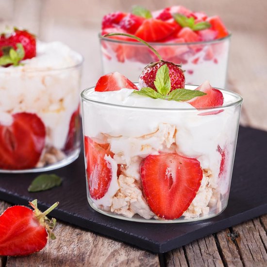 Set van 9 Kleine Glazen Dessertkommen - 225ml Pudding Cup voor Yoghurt ...