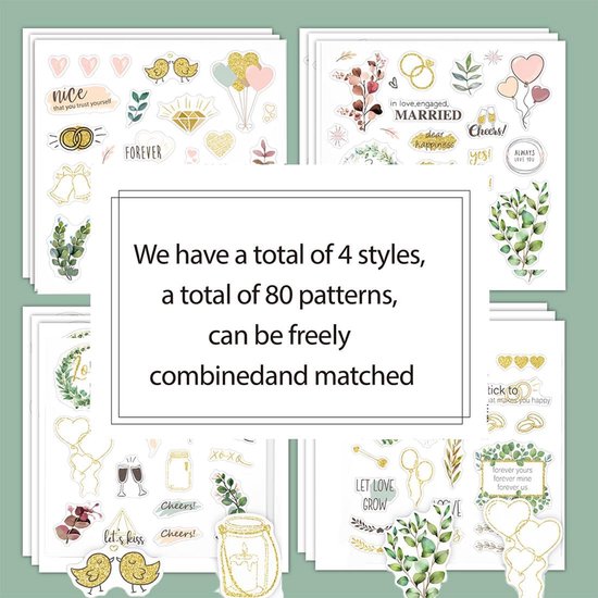 80 Luxe Verjaardag Stickers - Decoratie voor Fotoboek, Gastenboek ...