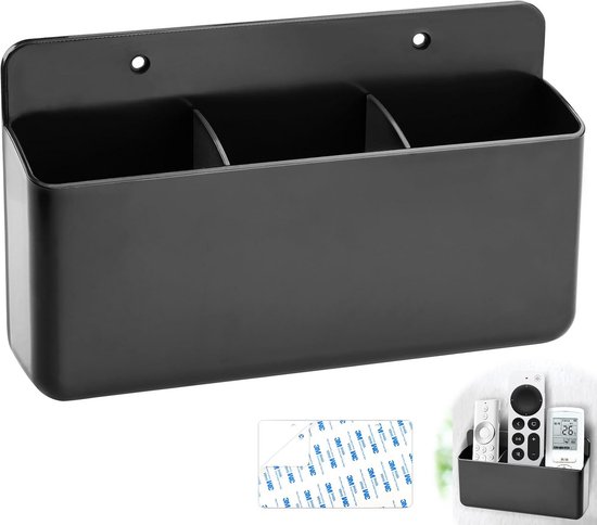 Universele Afstandsbediening Houder Zwart - Wandmontage Zelfklevend ...