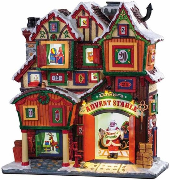 Kerstdorp Facade: Advent Stable van Dasher | bol