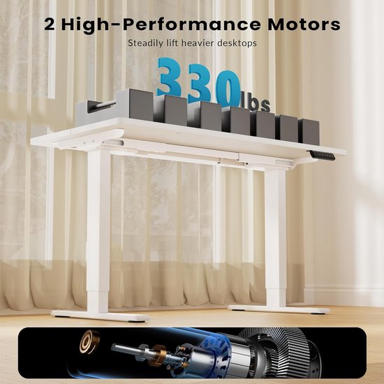 Elektrisch Staand Bureauframe met Dubbele Motor, Verstelbaar Hoogte met ...