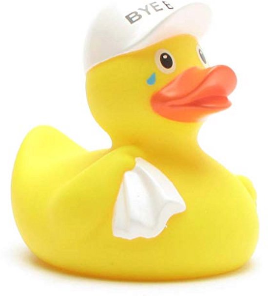 Piepende badeend - 8,5 cm - Perfect afscheidscadeau voor baby's en ...