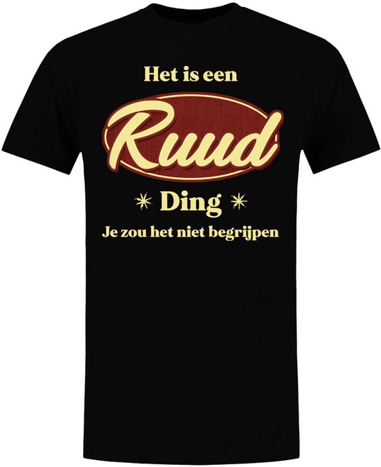 Het is een Ruud ding - heren T-shirt - verjaardag - shirt - jarig ...