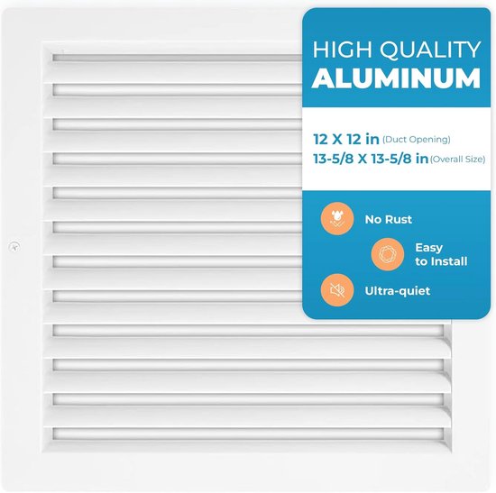 Duurzame 12 x 12 Inch Ventilatie Grille voor Optimale Luchtstroom ...