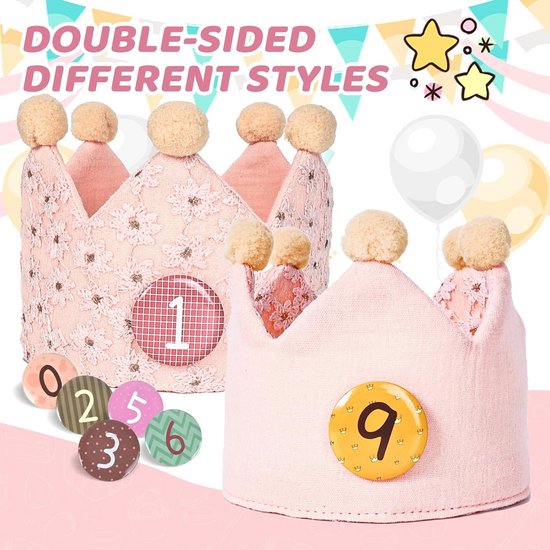 Couronne d'anniversaire pour Kinder avec Chiffres Interchangeables et ...