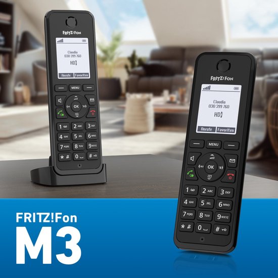Fon M3, DECT-telefoon, Draadloze handset, Luidspreker, 300 entries ...