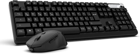 Draadloos Toetsenbord en Muis Set Zwart QWERTY - Complete Wireless ...