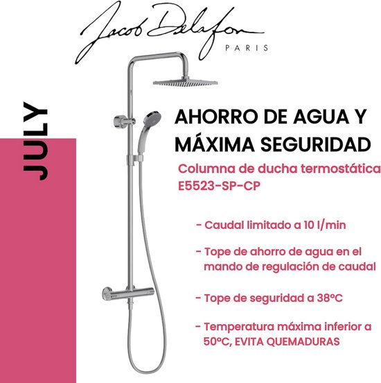 Vierkante Douchezuil Hoogte Verstelbaar Waterbesparend Eenvoudige ...