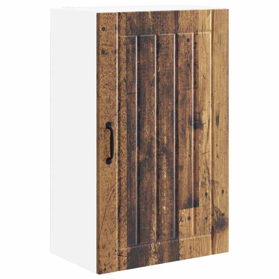 Keukenkast | Wandkast | Muurkast | Opbergkast aan de muur Oud Hout 50 x ...