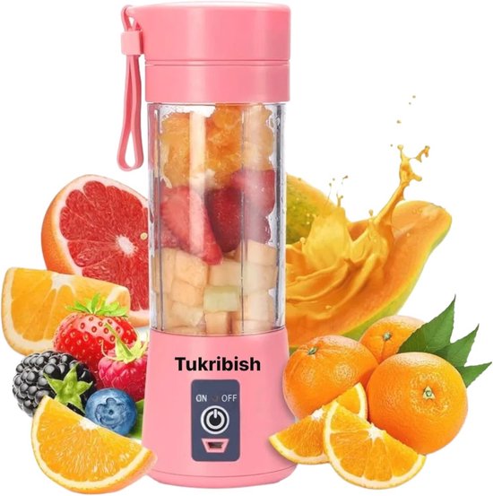 Draagbare Blender voor Smoothies en Shakes – Mini Reizen Blender 13 oz, Draadloos en... | bol