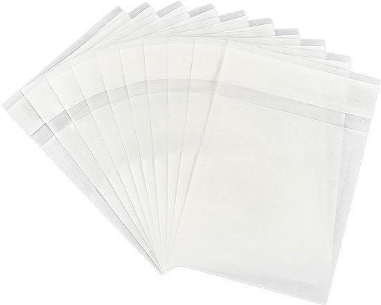 60 stuks zelfsluitende glazen zakjes, platte glazen zakjes van ...
