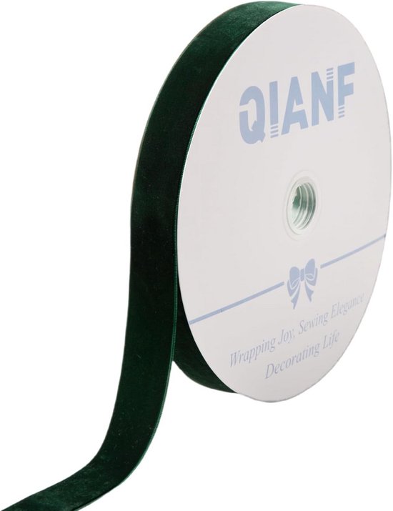 Luxe Groen Fluweel Lint - 25 Meter Rol - Breedte 2.5 cm voor Knutselen ...