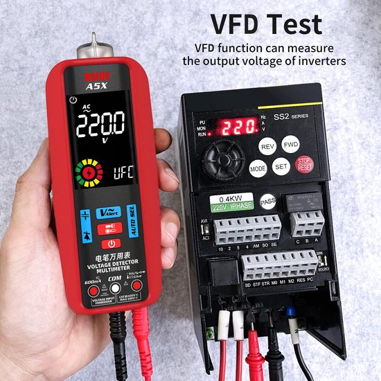 Intelligente Digitale Multimeter A5X – Automatisch Meten van Spanning ...