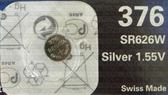 Zilveroxide horloge batterij 1,55 V - Ideaal voor horloges en ...