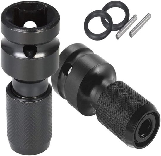 2 Stuks 1/2 Inch naar 1/4 Inch Quick Release Socket Adapter | bol