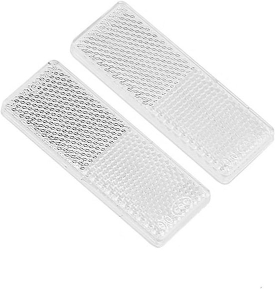 2x Rechthoekige E9 Goedgekeurde Reflectoren Zelfklevend voor Aanhanger ...