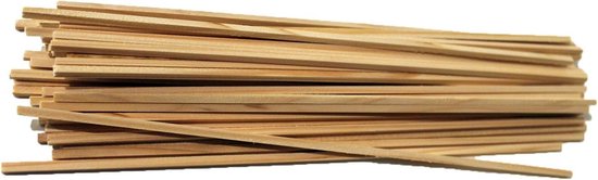 100 Houten Suikerspinstokjes - 30 cm - 4x4 mm - Milieuvriendelijk voor ...