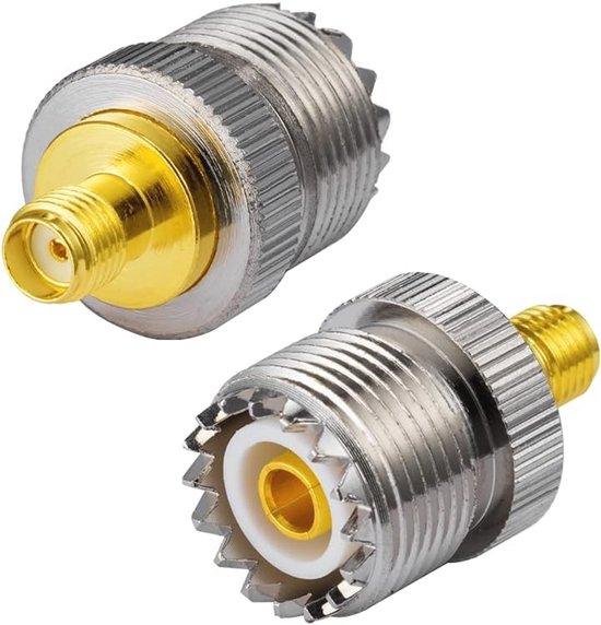 Two Way Radio Adapter SMA Female naar UHF Female - 2 stuks voor Walkie ...