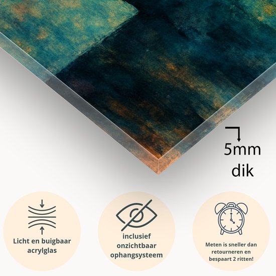 Kat silhouet – acrylglas – plexiglas – Glasschilderij – 80x120 cm | bol