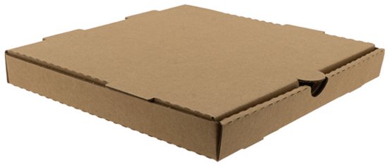 Pizzadoos Kraft - 26x26x3cm - 50 st/ds. | bol