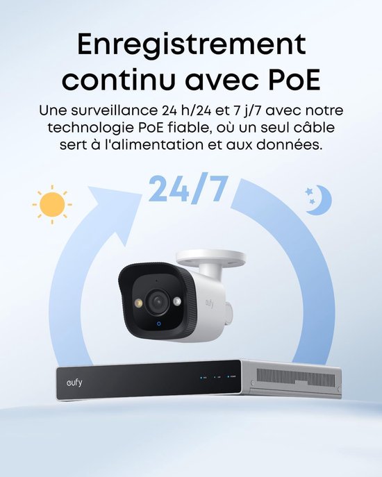 Eufy PoE Bullet E40 Beveiligingscamera - 4K UHD - Kleur Nachtzicht ...