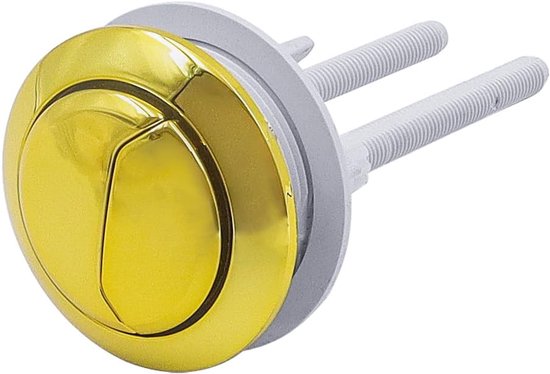 Dual Flush Toilet Tank Knop - Rond Gouden Flush Knop - Vervanging voor ...