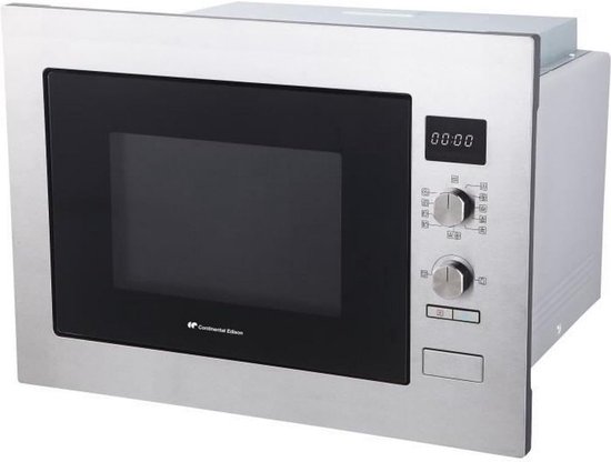Inbouw combimagnetron 34 Liter RVS met Grillfunctie | bol