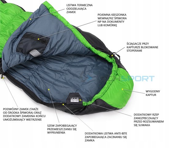 Fjord Nansen Tokk Mid Slaapzak -14°C | Comfortabel en rekbaar | bol