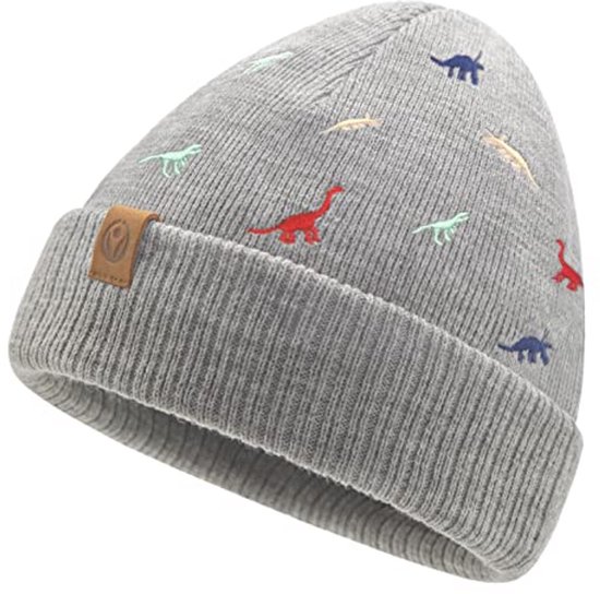 Gebreide Muts Beanie voor Kinderen - Winter Babymuts met Dinosaurus ...