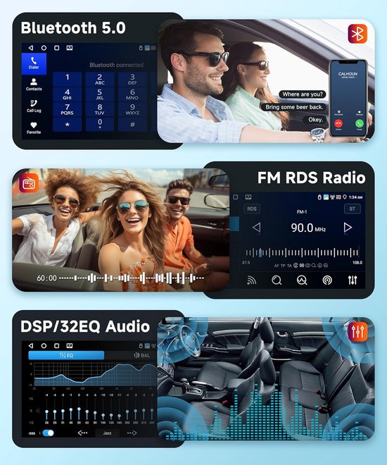 10 Inch Android Autoradio met Bluetooth en GPS voor Toyota Aygo ...
