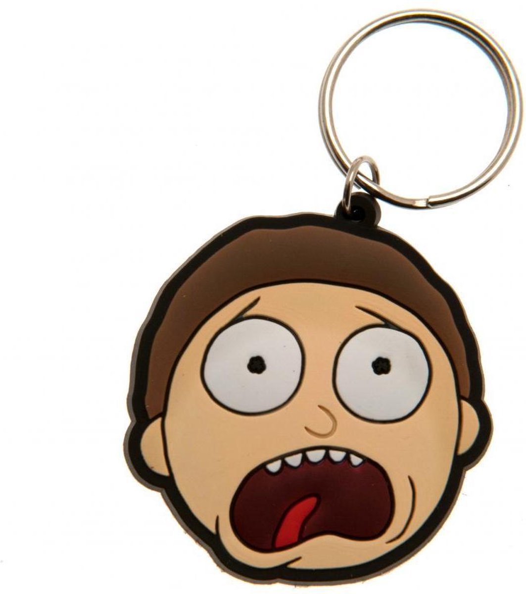 Rick and Morty Rick & Morty Morty Terrified Face - Rubberen ...