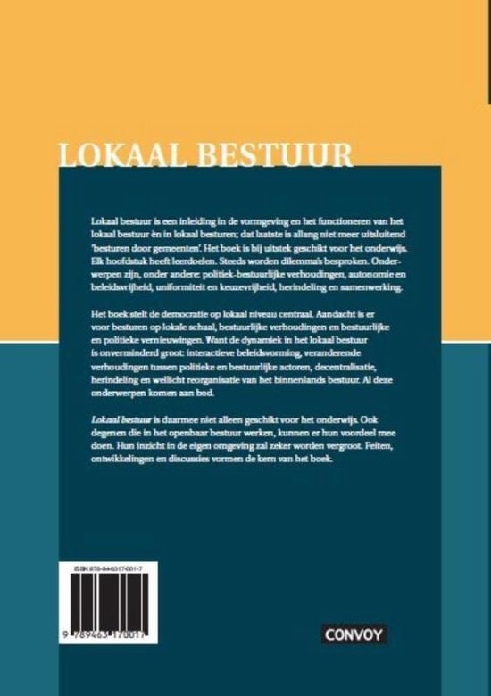 Lokaal bestuur | 9789463170017 | Linze Schaap | Boeken | bol.com